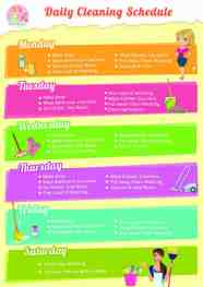 Daily Home Cleaning Schedule Stay At Home Mum Daily Home Cleaning Schedule Stay At Home Mum
