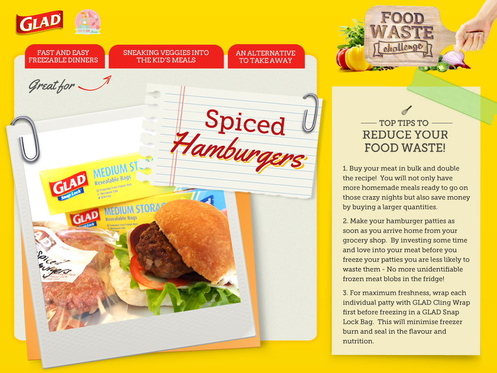 WASTE_FOOD_challenge_RECIPE_CARD_SPICY_BURGERS - Stay at Home Mum