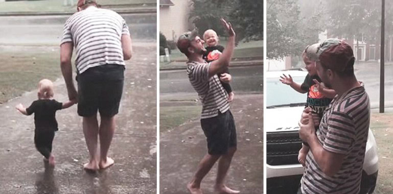 Baby Feels Summer Rain for the First Time and it’s Priceless - Stay at ...