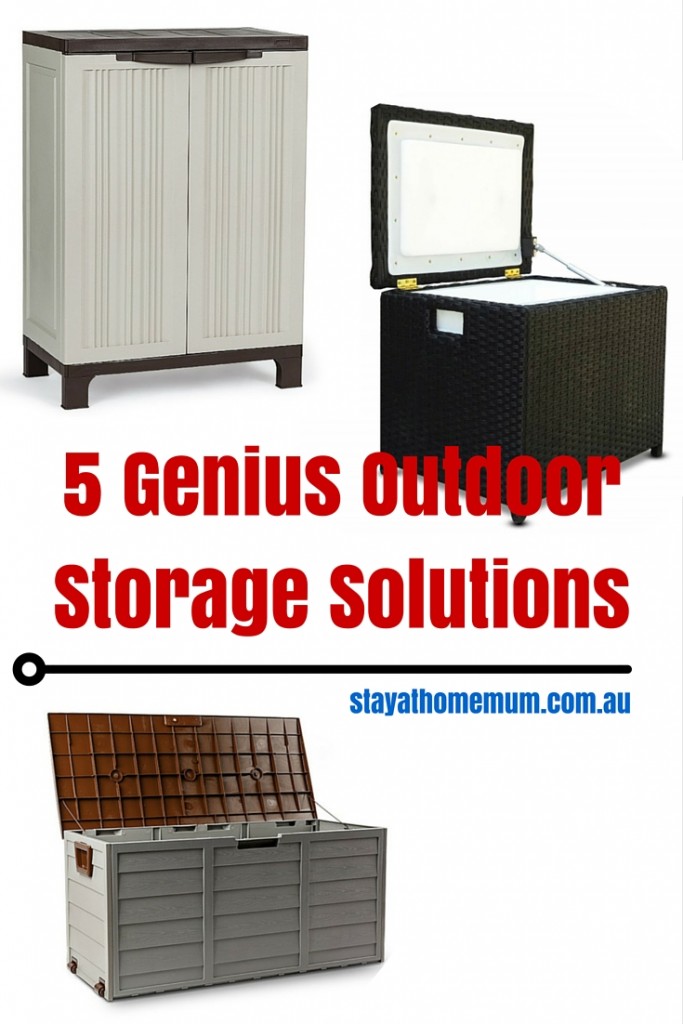 5 Genius Outdoor Storage Solutions - Stay at Home Mum