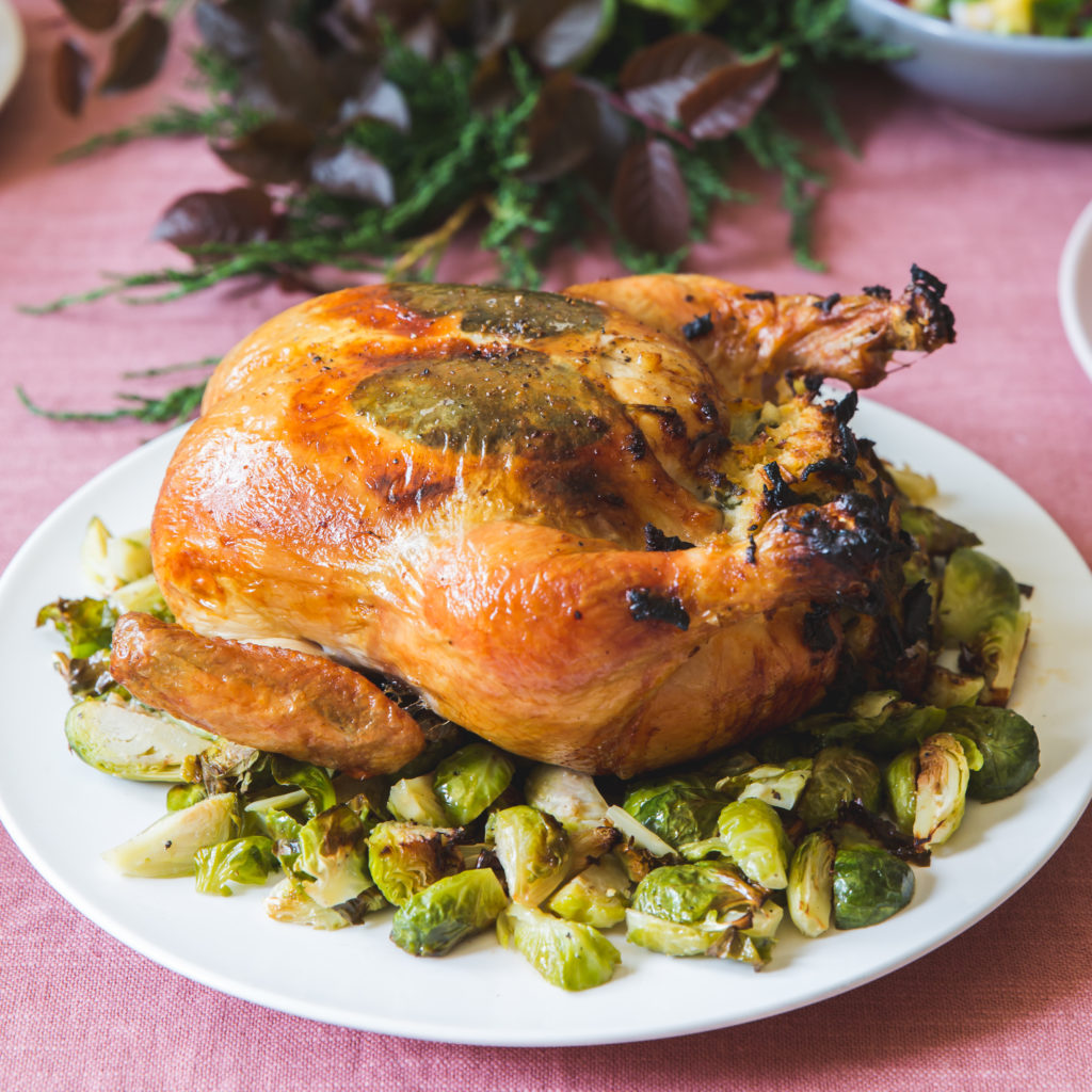Sage Stuffed Roasted Chicken