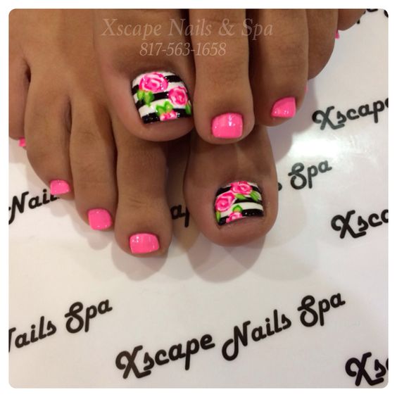 15 Pretty Toe Nail Art Ideas for Summer - Stay at Home Mum