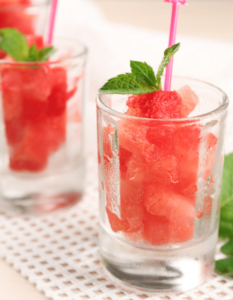 Vodka-Infused Watermelon Pieces