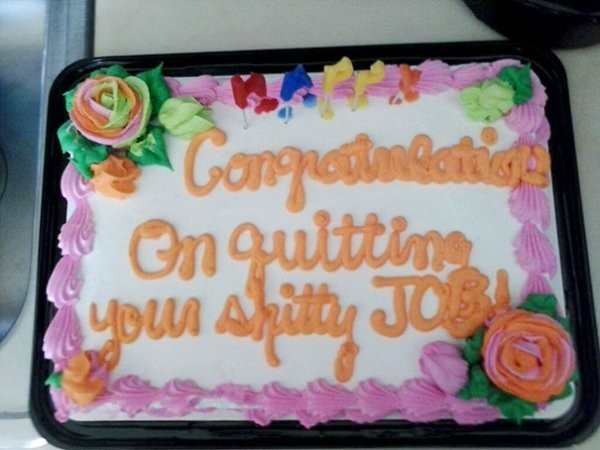 These Last Day of Work Cakes Will Crack You Up! - Stay at Home Mum